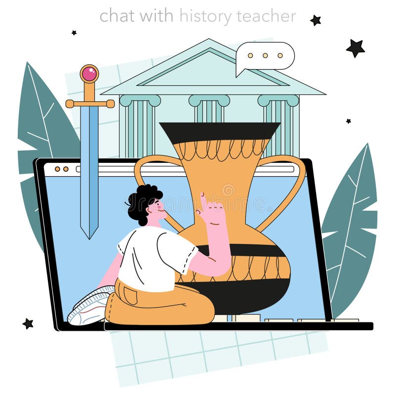 History Lesson Online Service or Platform. History School Class Stock ...