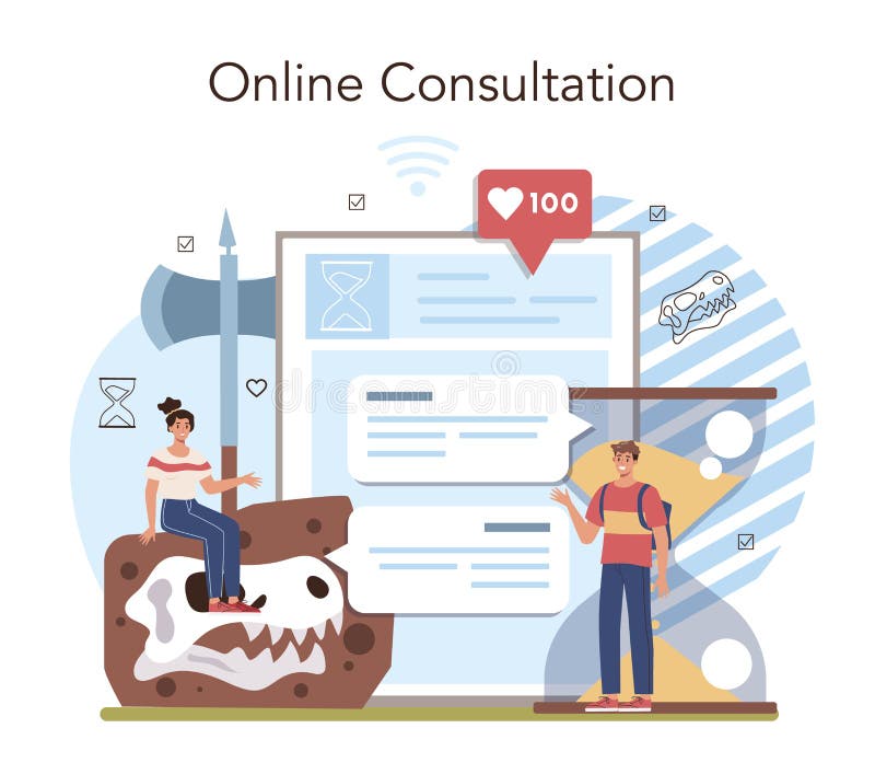 History Lesson Online Service or Platform. History School Subject Stock ...