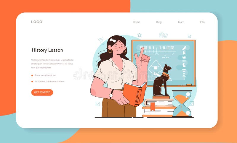 History Lesson Concept Set. History School Subject, Knowledge of the ...