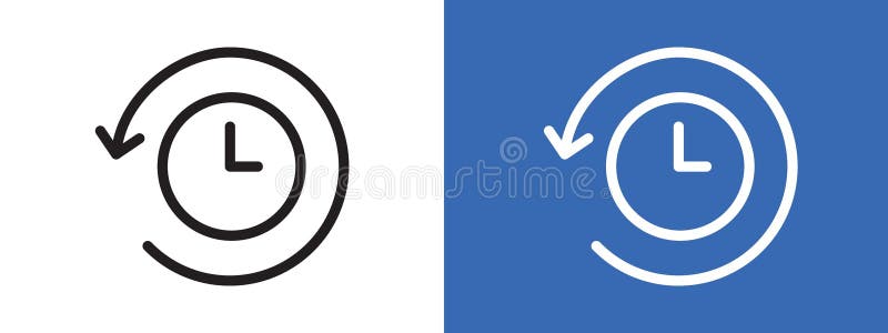 History Logo Sign Set Vector Outline Stock Vector - Illustration of ...