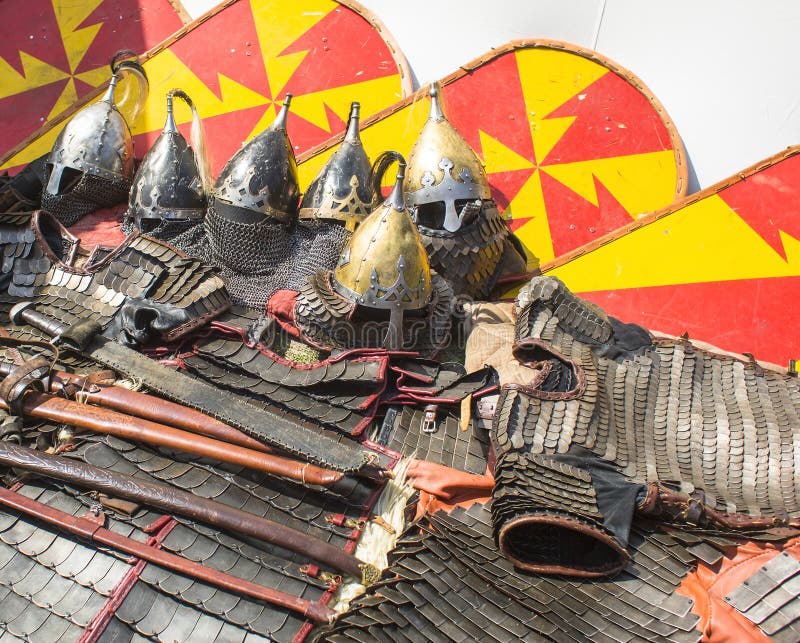 History. Medieval Weapons, and Armor. Stock Image - Image of courage ...