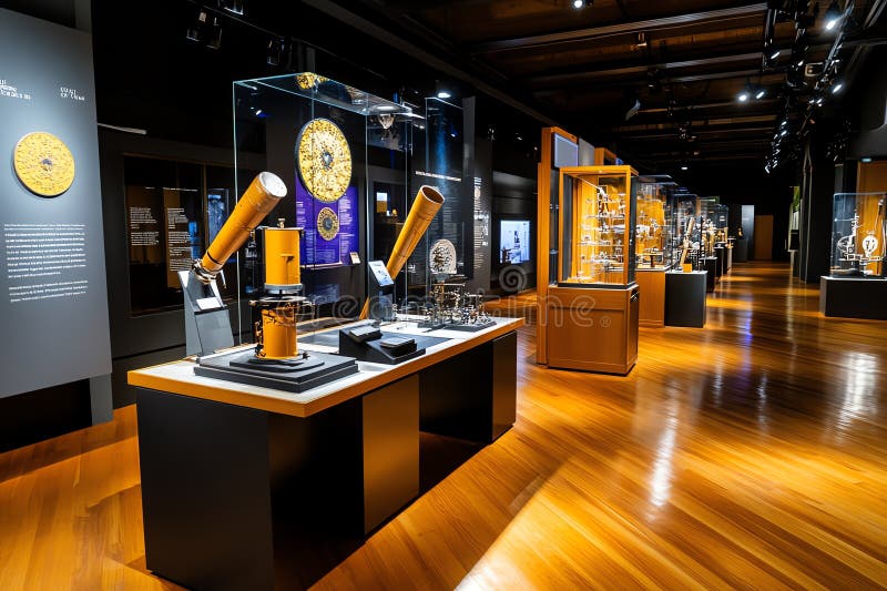 History Museum Exhibit on the History of Science with Early Experiments ...