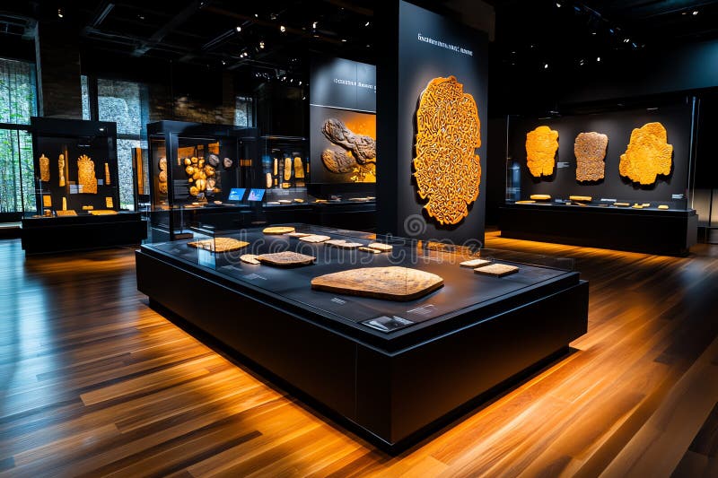 History Museum Exhibit on the History of Writing and Communication ...