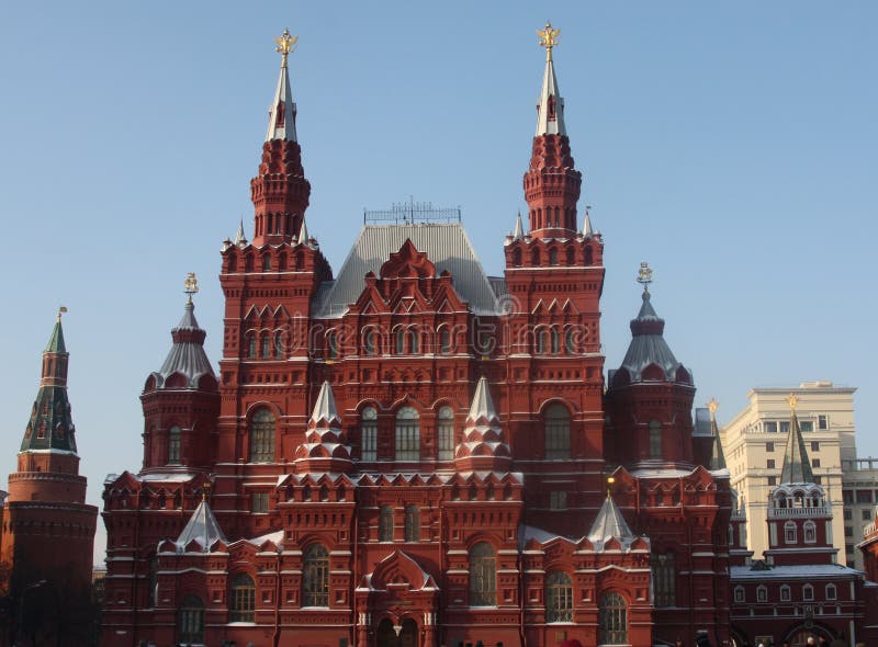 History Museum Moscow stock photo. Image of blue, kremlin - 13286132