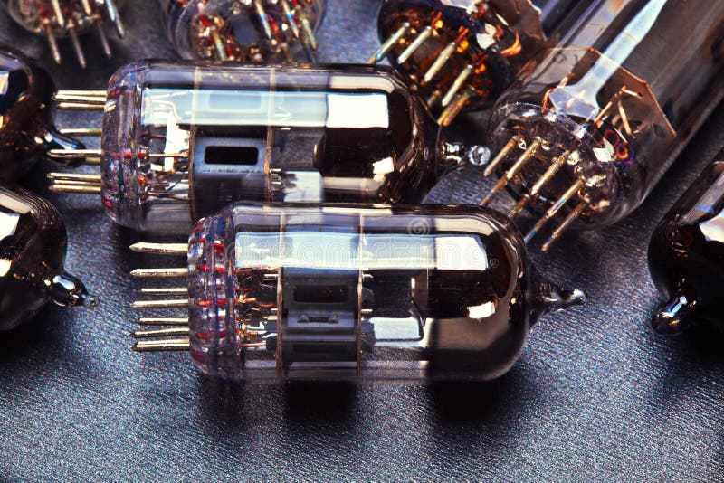History Old Electronic Radio Tube Stock Image - Image of cathode ...