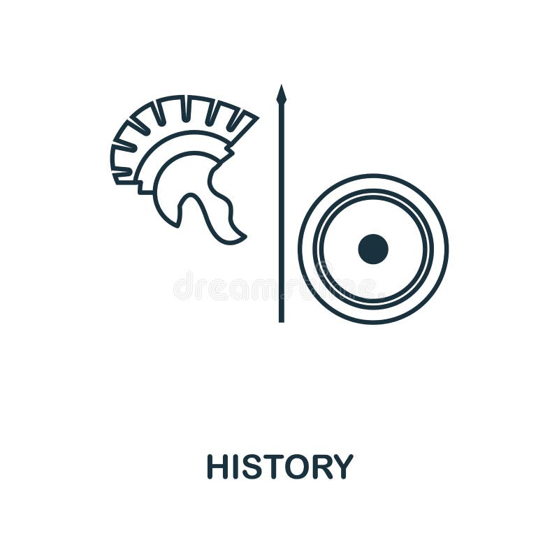 History Outline Icon. Creative Design from School Icon Collection ...