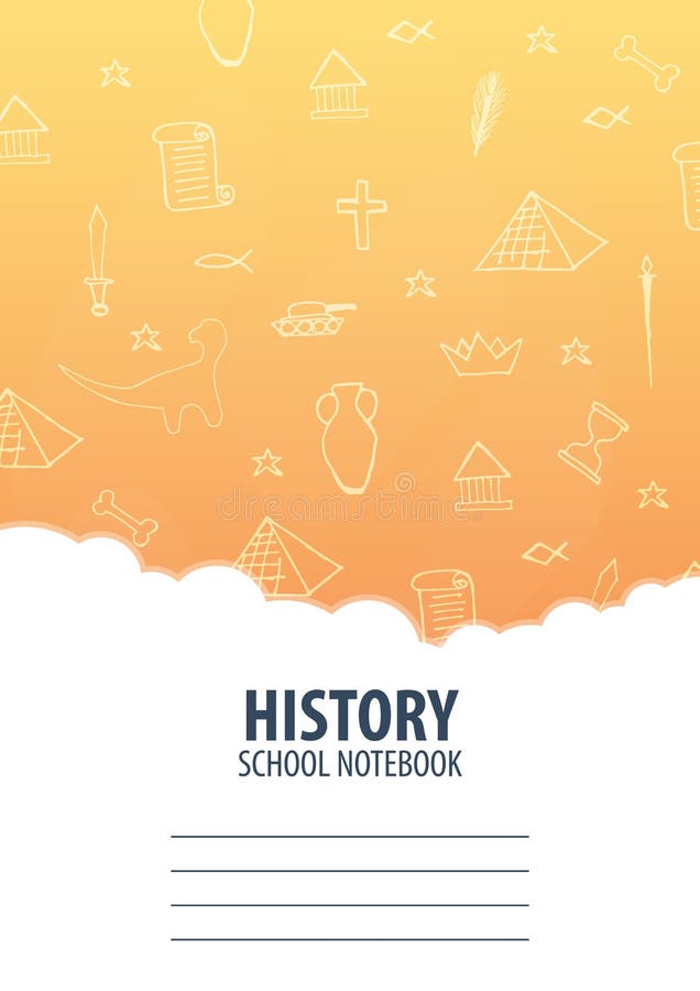 History School Subject with Hand-draw Doodles. Education Banner. Vector ...