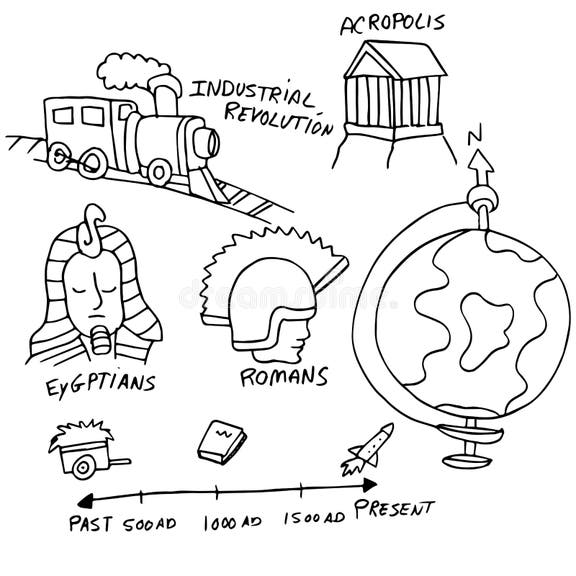 History Symbols stock vector. Illustration of black, symbol - 41425451