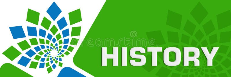 History Green Blue Circular Rounded Squares Blue Stock Illustration ...