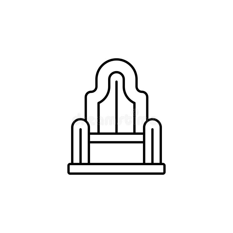 History, Throne Icon. Simple Thin Line, Outline of History Icons for UI ...
