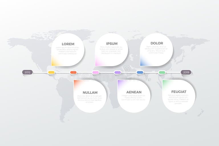 History Timeline Map Infographic Background Vector Stock Vector ...