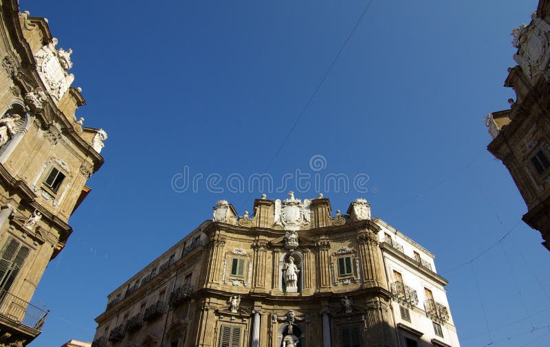 Quattro canti Palermo obraz stock. Obraz złożonej z imperializm - 39457915