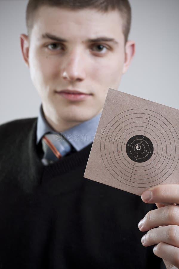 Hit stock photo. Image of portrait, caucasian, aiming - 24074720