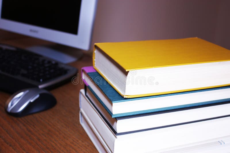 Hit the books stock photo. Image of books, mouse, copy - 18600166