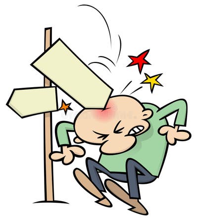 Cartoon Hit Head Stock Illustrations – 661 Cartoon Hit Head Stock ...