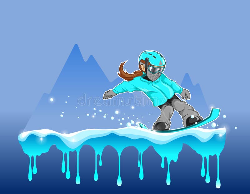 Hit the Slopes - Vector Graphics Mascot Character Design Stock Vector ...