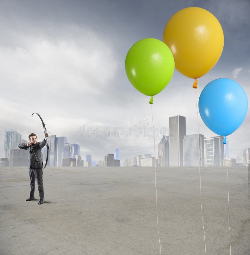 Hit the target stock photo. Image of object, determination - 42646818