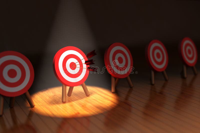 Hit the Target Concept, Successful Business Strategy and Targeting ...