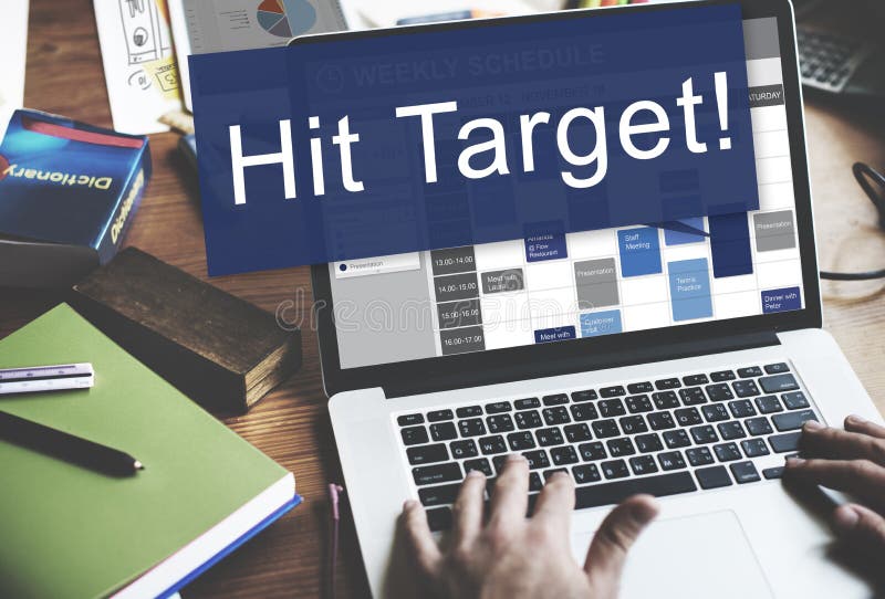 Hit Target Goal Aim Aspiration Business Customer Concept Stock Image ...