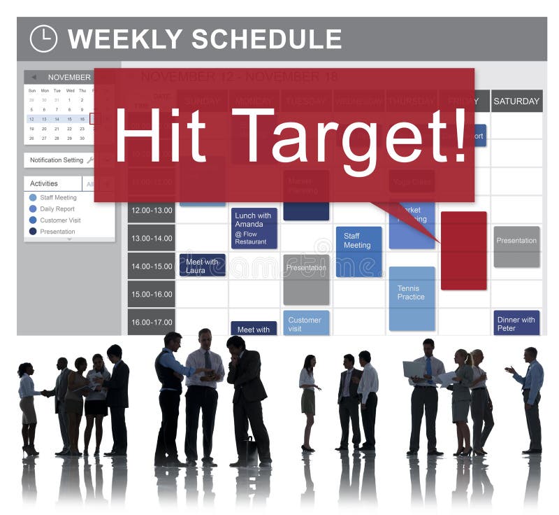 Hit Target Goal Aim Aspiration Business Customer Concept Stock Image ...