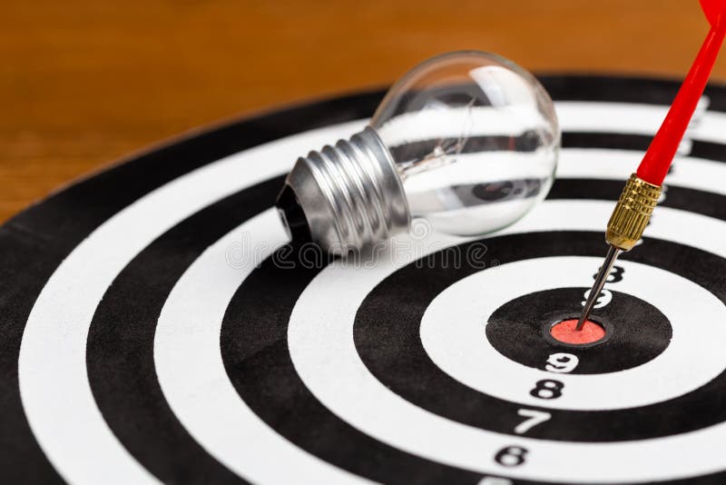 Hit the Target Idea stock photo. Image of small, center - 130374184