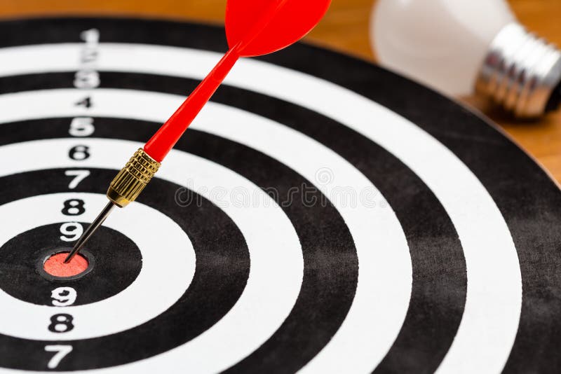 Hit the Target Idea stock photo. Image of center, clever - 130374254