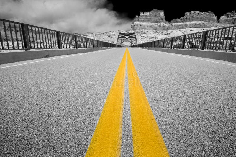 Hite bridge, Glen Canyon stock photo. Image of glen, desert - 7575364