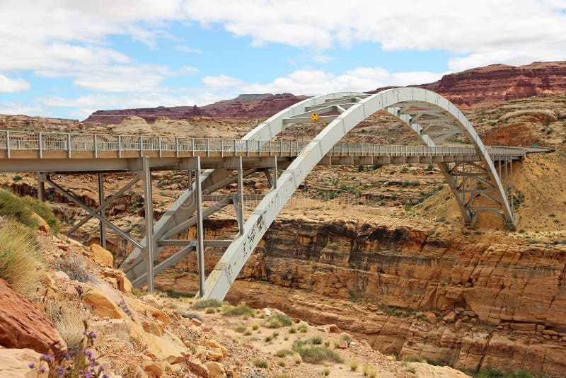 Hite crossing bridge stock image. Image of relax, outdoors - 72913765