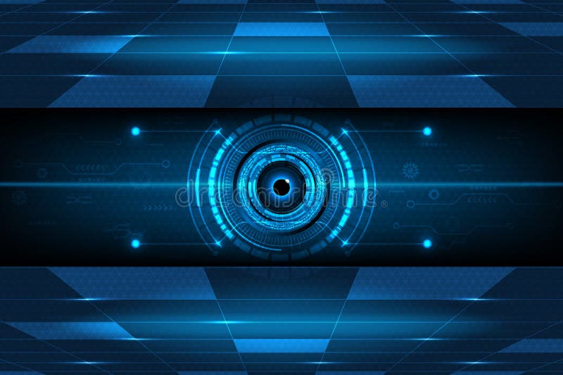 Hi-tech Communication Concept, Vector Illustration of Abstract ...