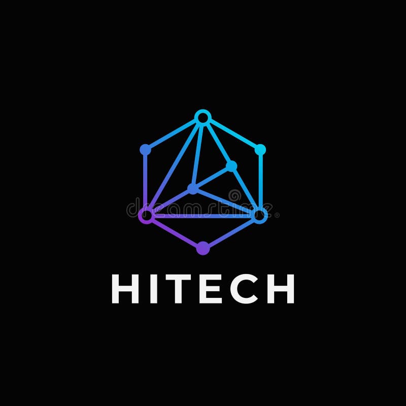 Hitech logo design stock illustration. Illustration of communication ...
