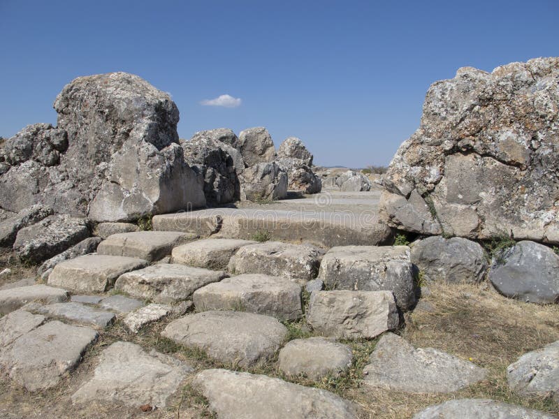 Ruins Of Hattusa. Capital City Of Hittite Empire. Stock Image - Image ...