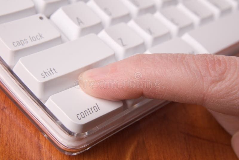 Hitting the control key stock image. Image of technology - 1964843
