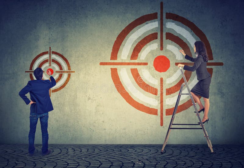 Hitting Different Business Target or Goal Stock Image - Image of ...