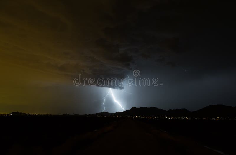 Hitting Hard with the Thunder Strike Stock Photo - Image of lightning ...