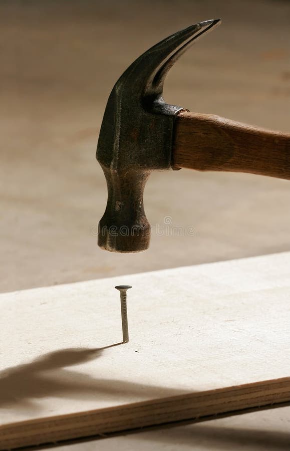Hammering a stock photo. Image of forcing, hammer, crude - 4469704