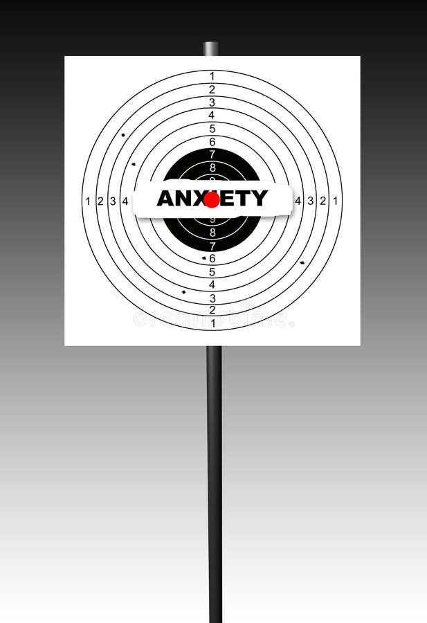 Hitting the target stock illustration. Illustration of circles - 48296641