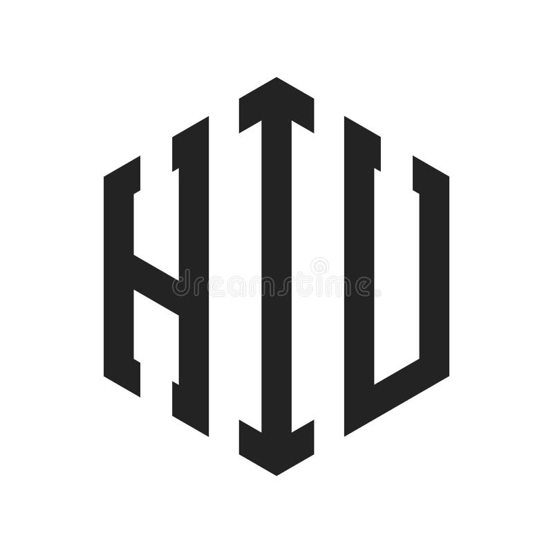 HIU Logo Design. Initial Letter HIU Monogram Logo Using Hexagon Shape ...