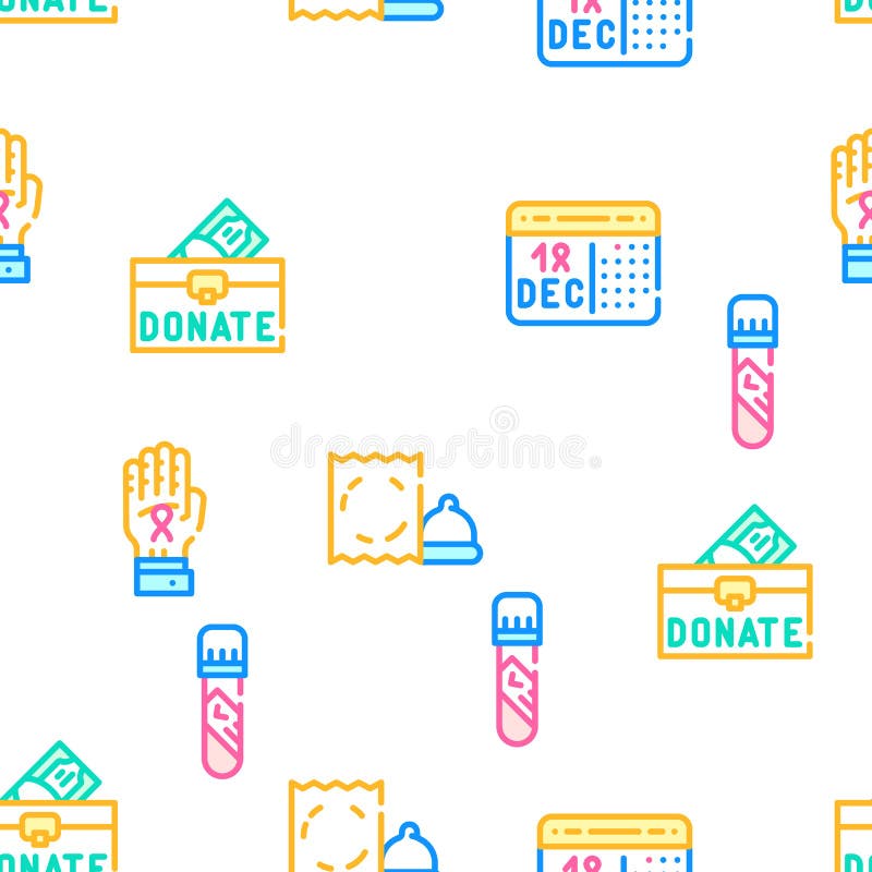 Hiv and Aids Disease Vector Seamless Pattern Stock Vector ...