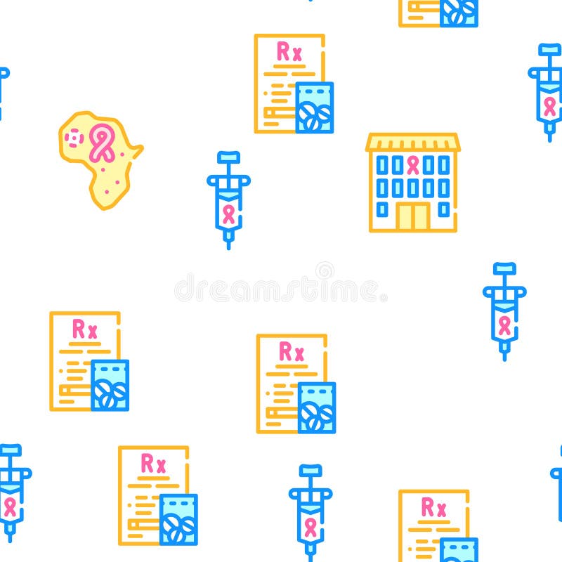 Hiv and Aids Disease Vector Seamless Pattern Stock Illustration ...
