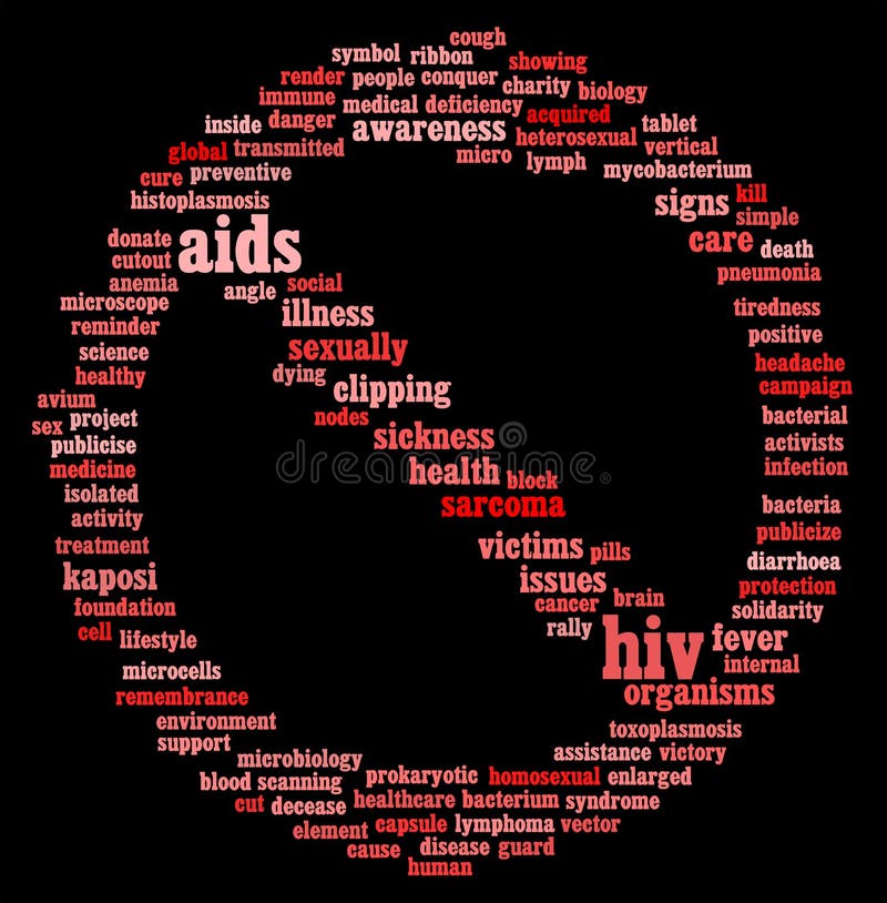 HIV AIDS Info-text Graphics Stock Illustration - Illustration of color ...