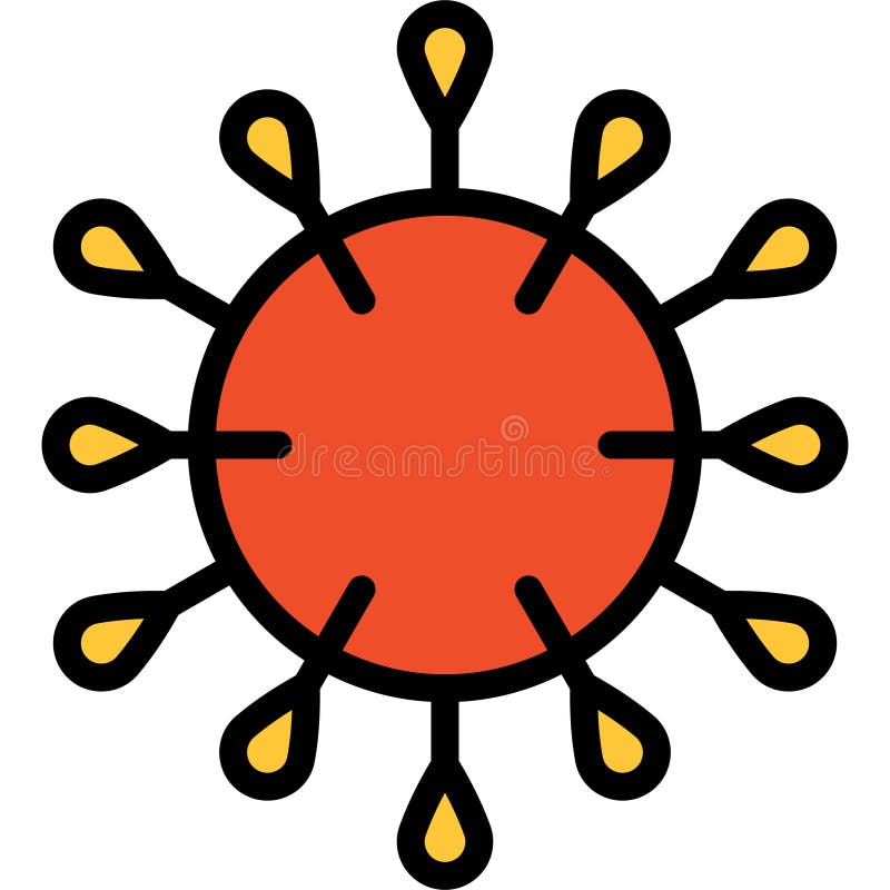HIV or AIDS Vector Illustration, Filled Style Icon Stock Vector ...