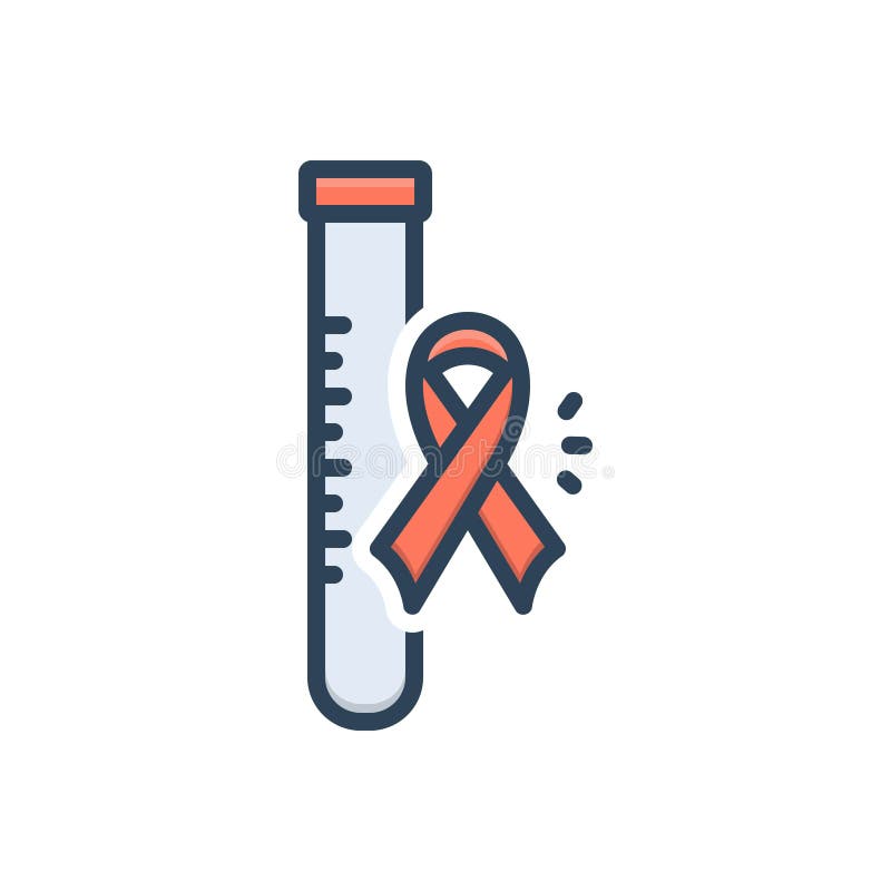 Color Illustration Icon for Hiv, Test and Scale Stock Vector ...