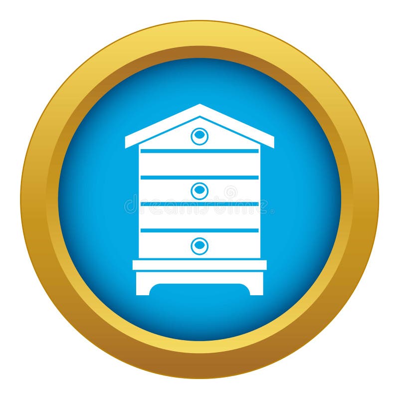 Hive Icon Blue Vector Isolated Stock Vector - Illustration of icon ...