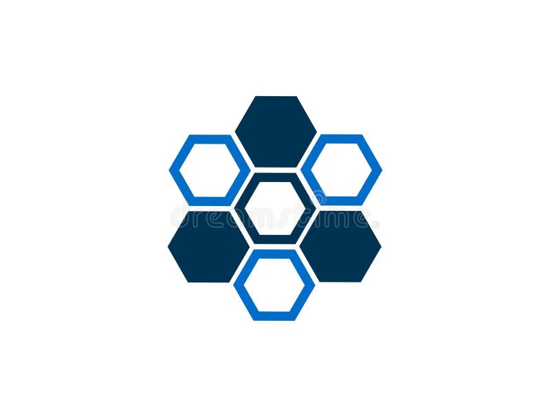 Hive logo 7 icon template stock vector. Illustration of decoration ...