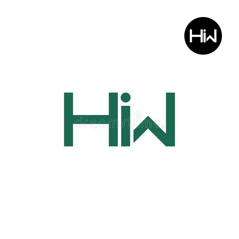 Hiw Monogram Stock Illustrations – 12 Hiw Monogram Stock Illustrations ...