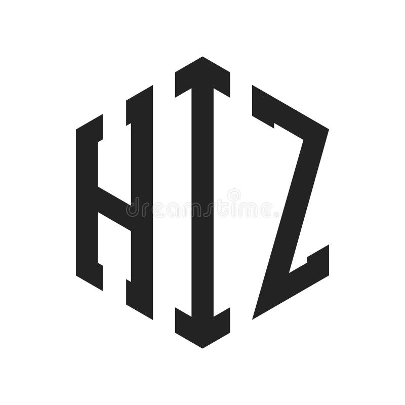 HIZ Logo Design. Initial Letter HIZ Monogram Logo Using Hexagon Shape ...