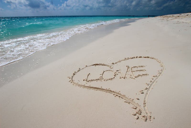 Tecknad hjärta arkivfoto. Bild av strand, ferie, begreppsmässigt - 23710220
