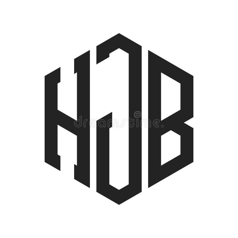HJB Logo Design. Initial Letter HJB Monogram Logo Using Hexagon Shape ...