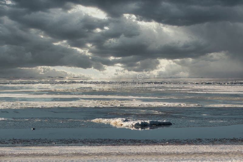 Hjerting Beach in Esbjerg at a Sunny Winters Day, Denmark Stock Photo ...
