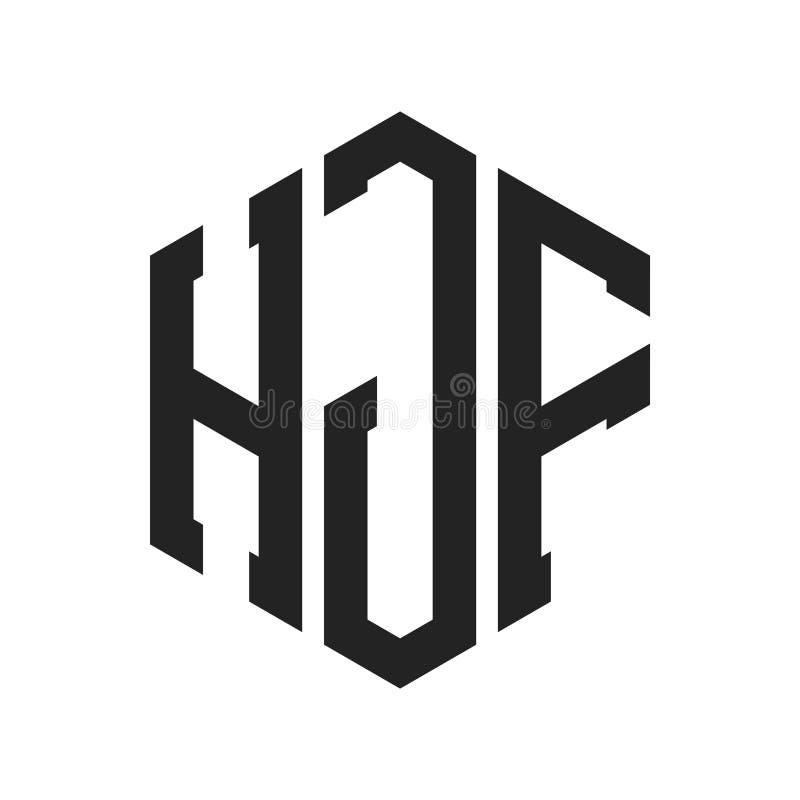 HJF Logo Design. Initial Letter HJF Monogram Logo Using Hexagon Shape ...